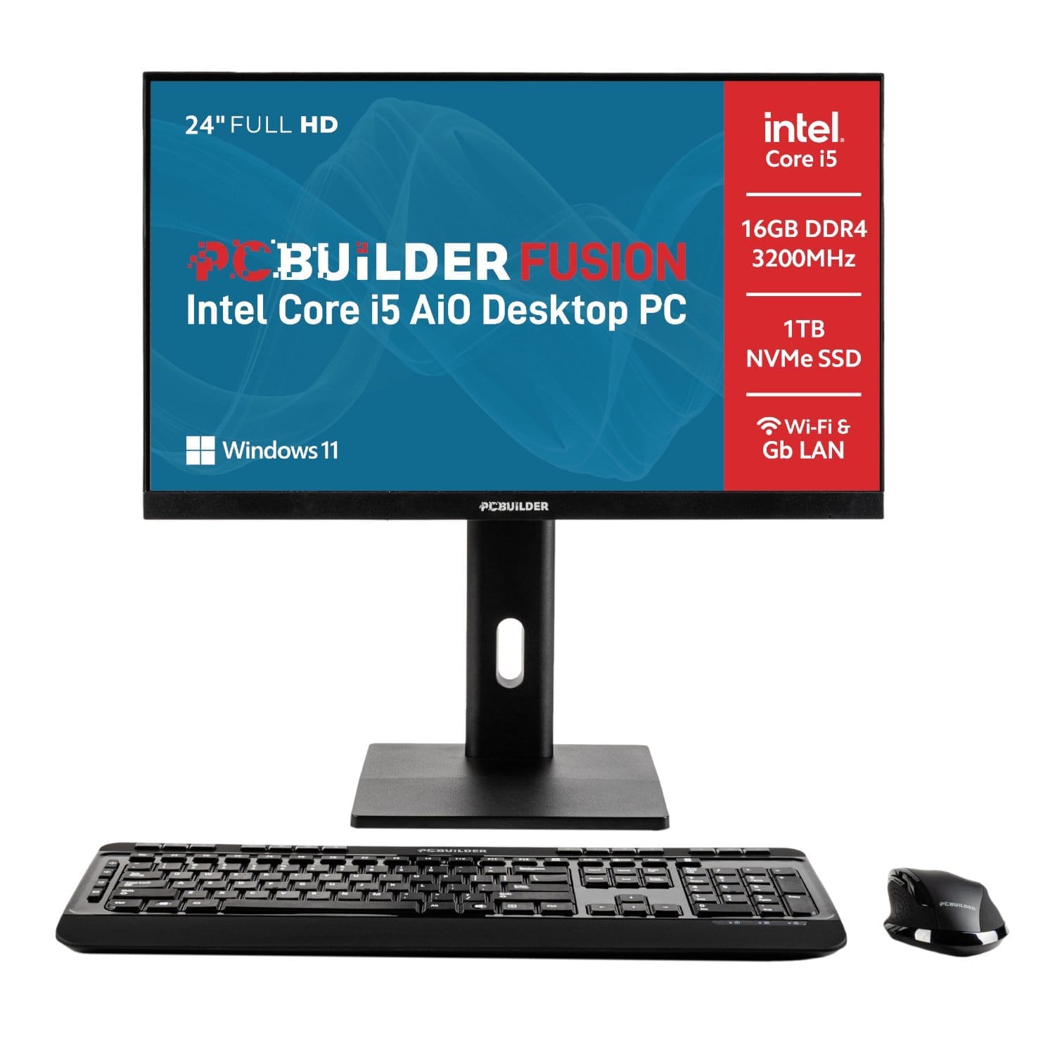 FUSION 24″ Intel Core i5-14400 Windows 11 AiO Desktop PC – Compufi