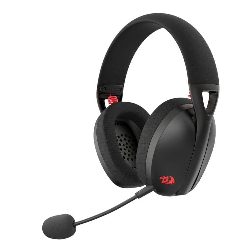 REDRAGON Over-Ear IRE BT5.2 Wireless Gaming Headset – Black – Compufi